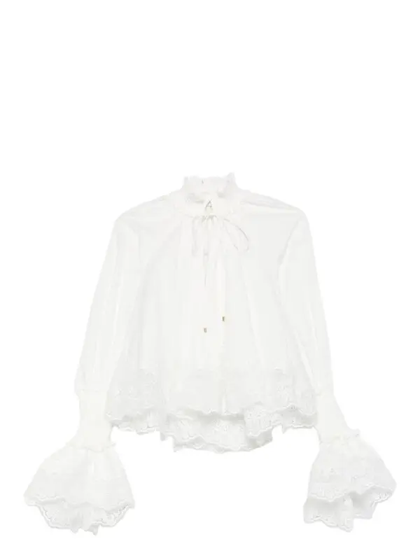 Zimmermann Alchemy Cotton Blouse - White