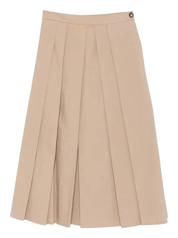 Emporio Armani Cotton Long Skirt - Beige