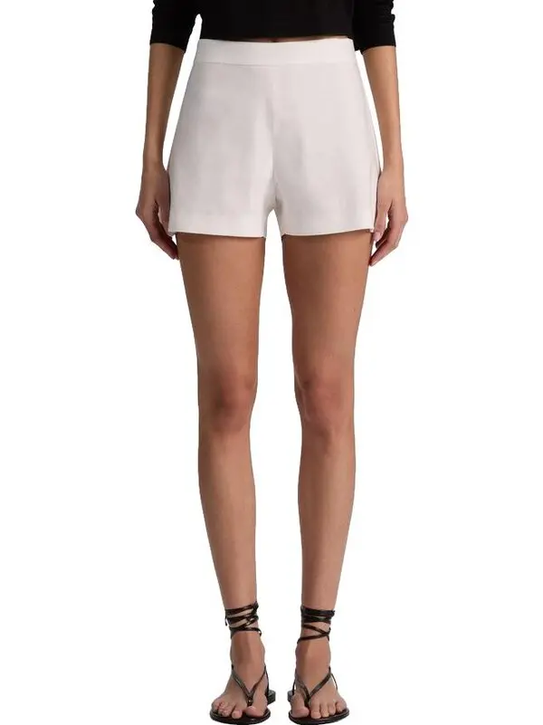 Alice + Olivia Hera Linen Short - White