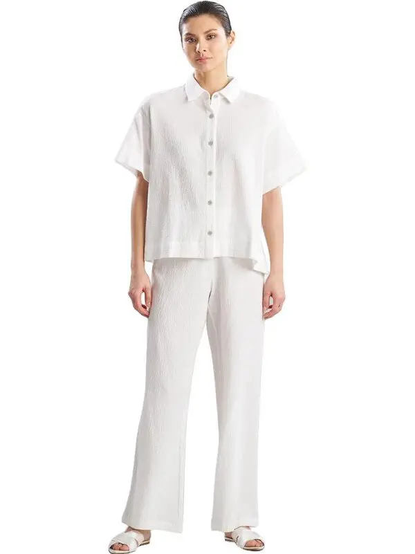 Natori Onsen Button Down Shirt - White