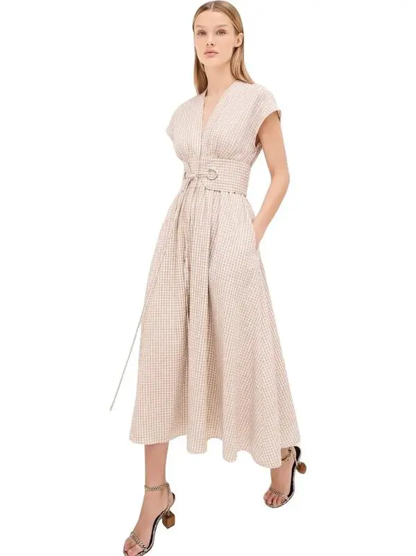 Alexis Riviera Midi Dress - White