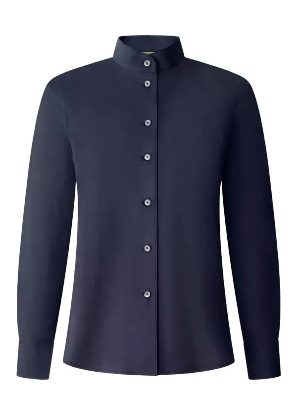 Shanghai Tang Silk Blouse - Blue