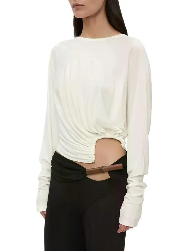 Christopher Esber Manto Long Sleeve Top - Black