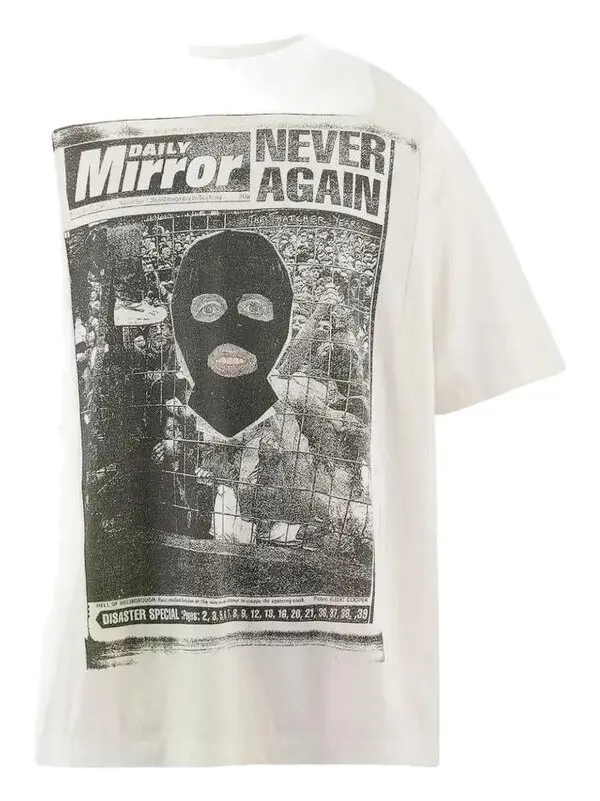 SAINT MXXXXXX X Jamie Reid Graphic-print T-shirt - Neutrals