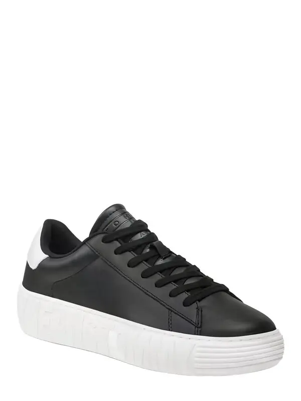 Tommy Hilfiger Leather Sneakers - Black