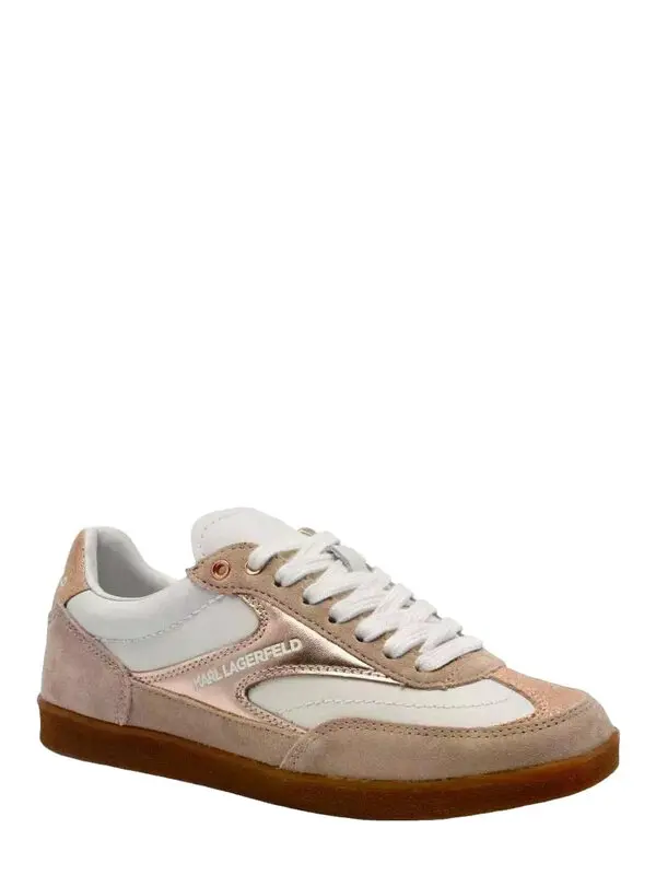 Karl Lagerfeld Kandidate Leather Sneakers - White