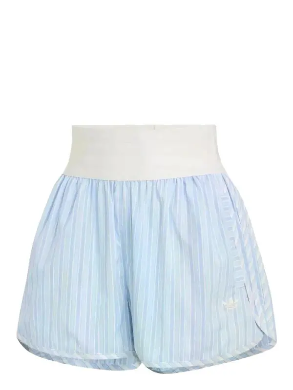Adidas Poplin Striped Shorts - White