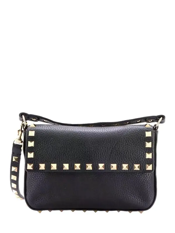 Valentino Garavani Rockstud Leather Mini Crossbody Bag - Black
