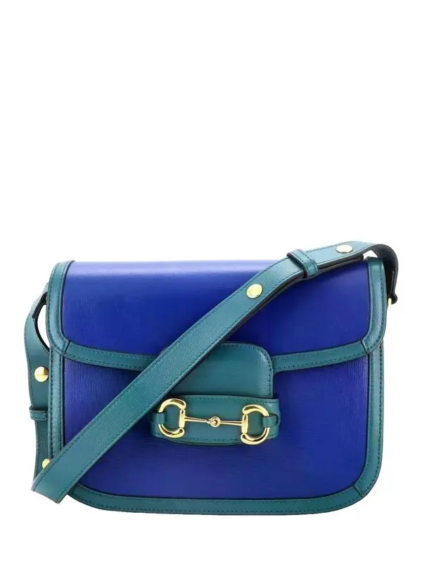Gucci Horsebit 1955 Small Shoulder Bag - Blue