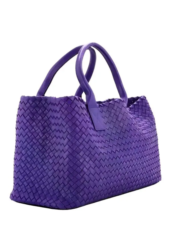 Bottega Veneta Cabat Intrecciato Nappa Medium Tote Bag - Purple