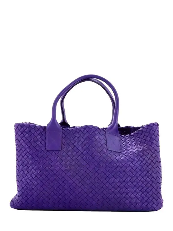 Bottega Veneta Cabat Intrecciato Nappa Medium Tote Bag - Purple