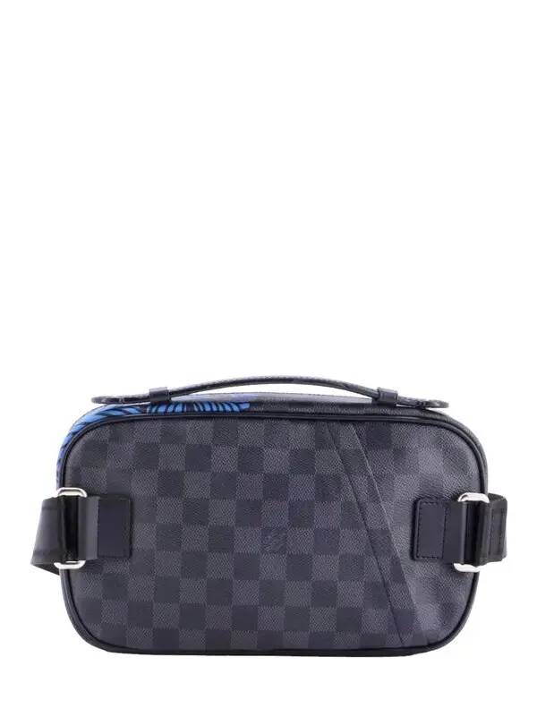 LOUIS VUITTON Ambler Limited Edition Nemeth Damier Graphite Belt Bag - Black