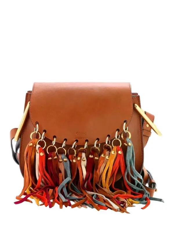 Chloé Hudson Small Shoulder Bag With Fringe - Brown