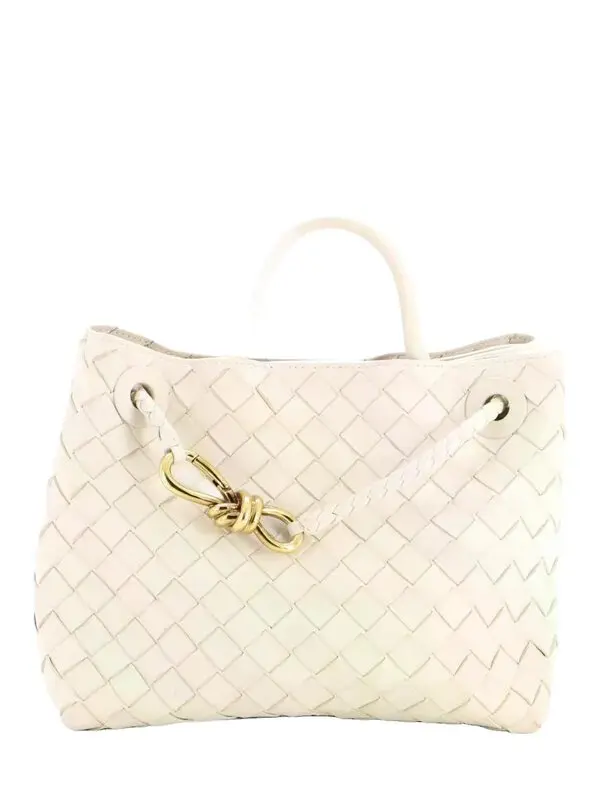 Bottega Veneta Andiamo Intrecciato Nappa Small Satchel - Neutrals
