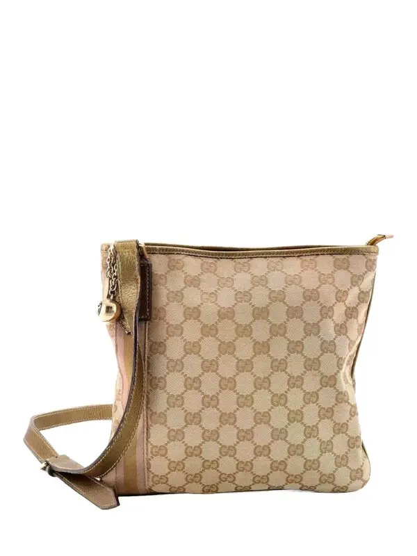 Gucci Jolicoeur Messenger Bag Gg Canvas - Neutrals