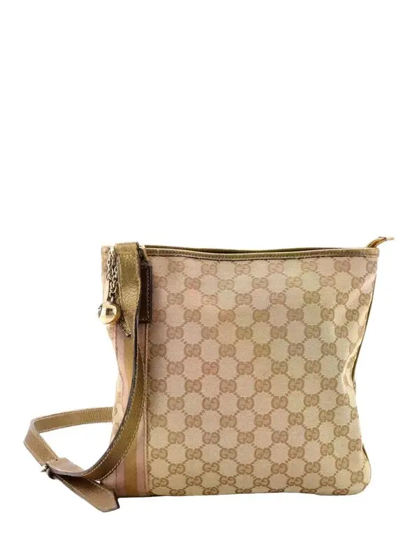 Gucci Jolicoeur Messenger Bag Gg Canvas - Neutrals