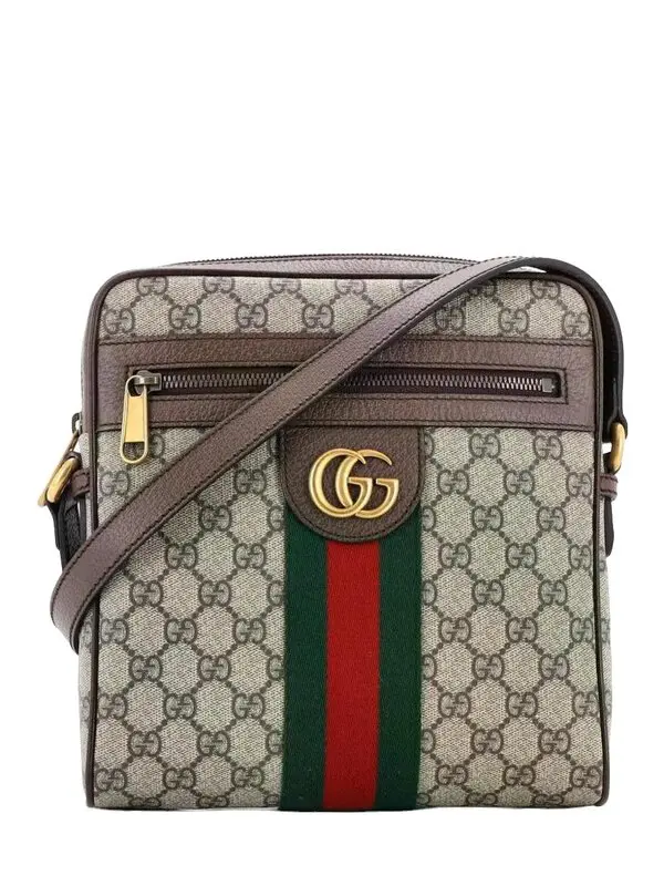 Gucci Ophidia Gg Coated Canvas Messenger Bag - Brown