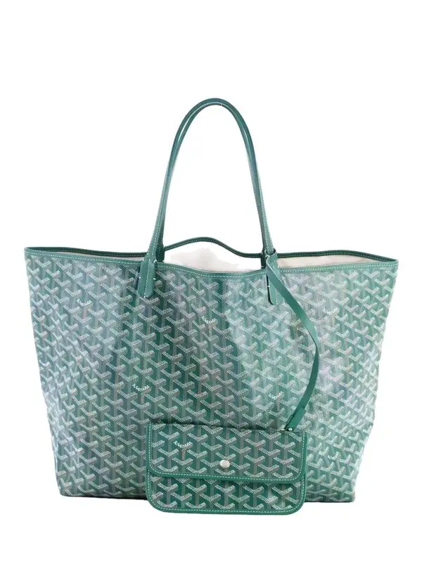 Goyard Saint Louis Coated Canvas Gm Tote Bag - Green
