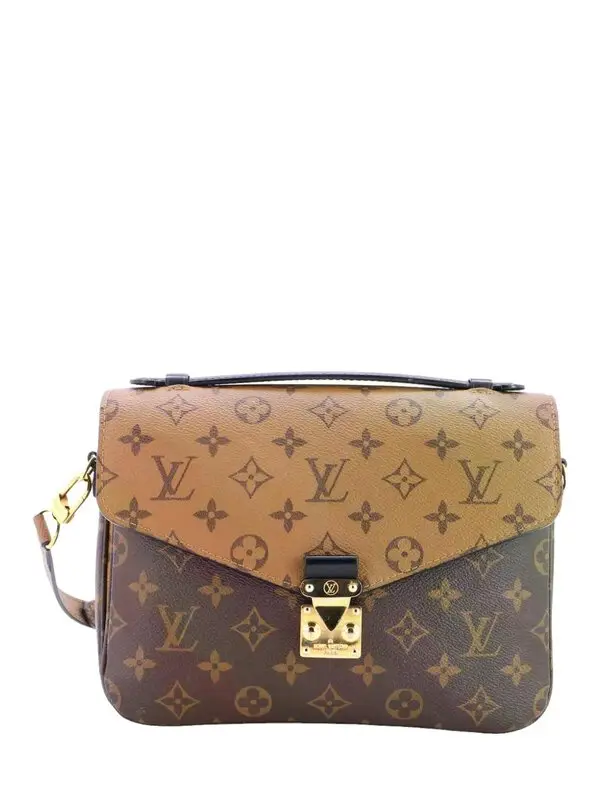 LOUIS VUITTON Pochette Metis Reverse Monogram Canvas - Brown