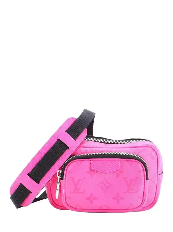LOUIS VUITTON Outdoor Pouch Monogram Taigarama Crossbody Bag - Pink