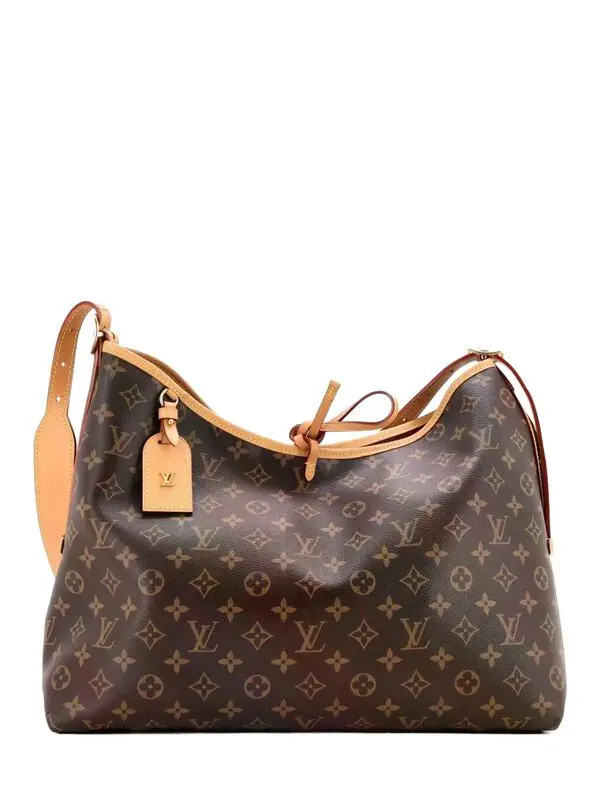 LOUIS VUITTON Carryall Monogram Canvas Mm Hobo Bag - Brown