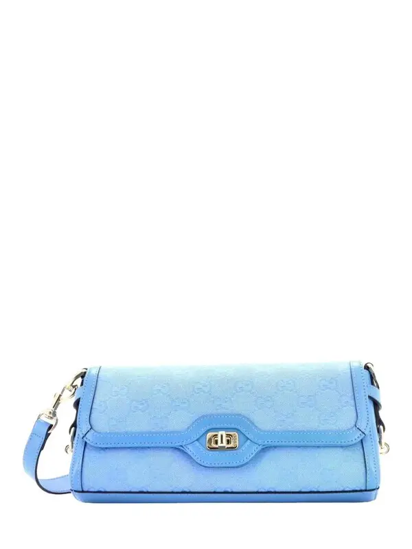 Gucci Luce Canvas Small Shoulder Bag - Blue