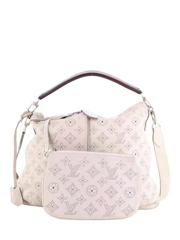 LOUIS VUITTON Selene Handbag Mahina Leather Pm - Neutrals