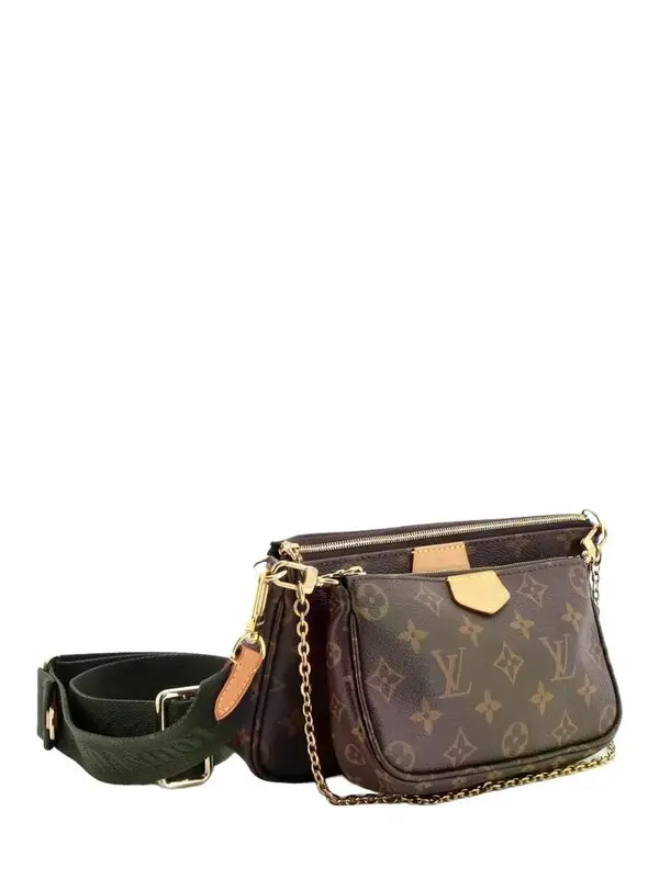 LOUIS VUITTON Multi Pochette Accessoires Monogram Canvas Crossbody Bag - Brown