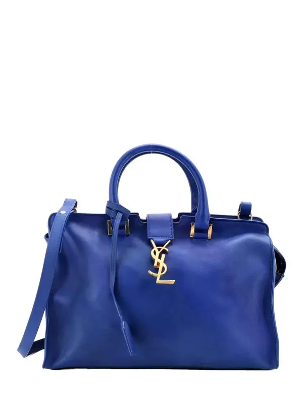 Saint Laurent Monogram Cabas Small Satchel - Blue