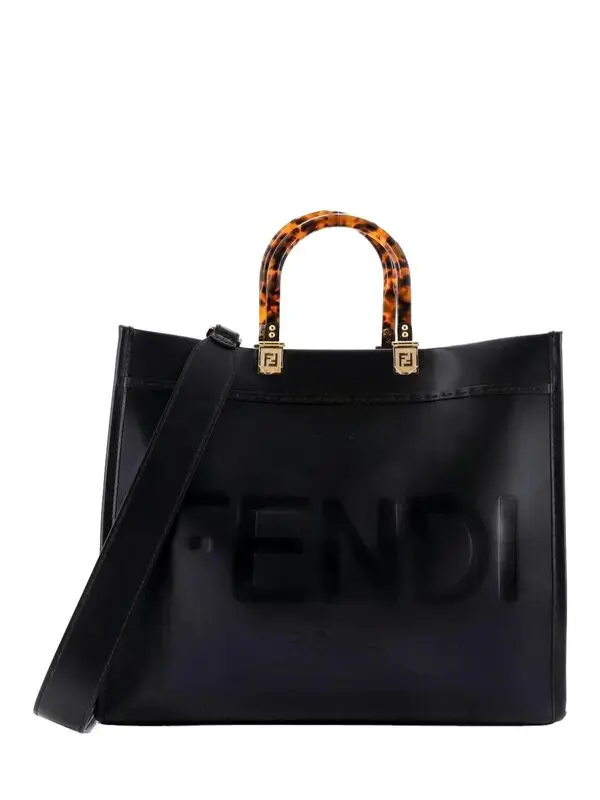 Fendi Sunshine Shopper Medium Tote Bag - Black