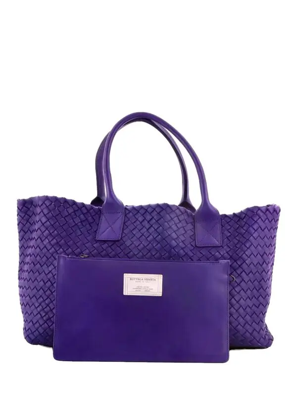 Bottega Veneta Cabat Intrecciato Nappa Medium Tote Bag - Purple