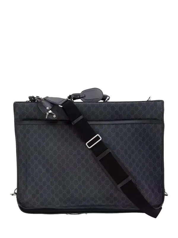 Gucci Interlocking G Coated Canvas Garment Bag - Black