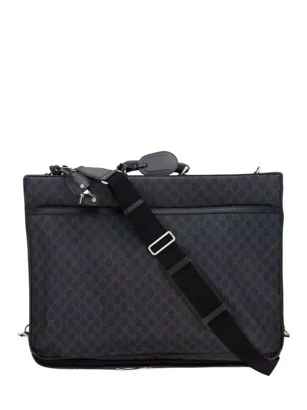 Gucci Interlocking G Coated Canvas Garment Bag - Black