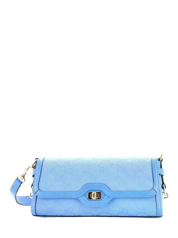 Gucci Luce Canvas Small Shoulder Bag - Blue