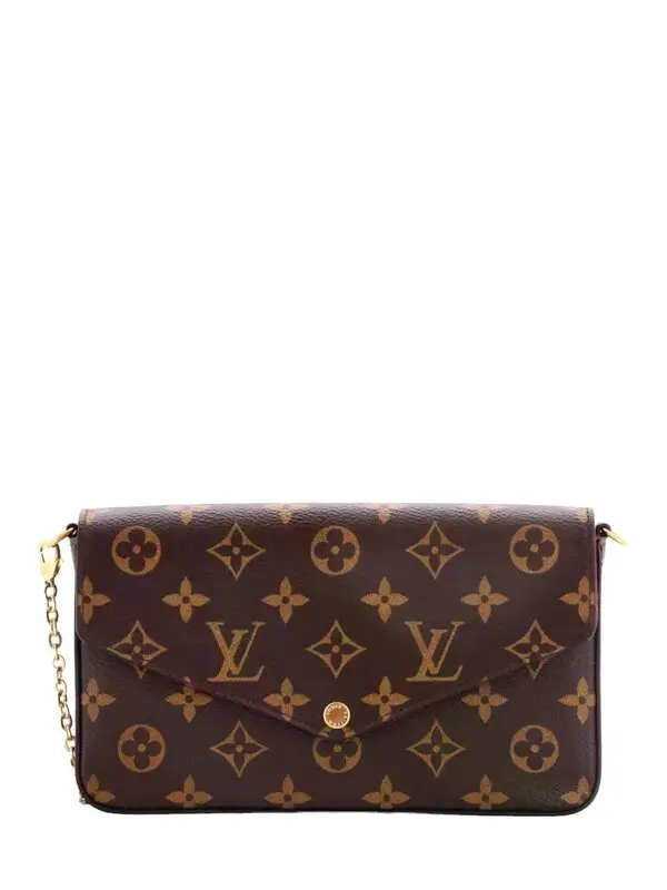 LOUIS VUITTON Felicie Pochette Monogram Canvas - Brown