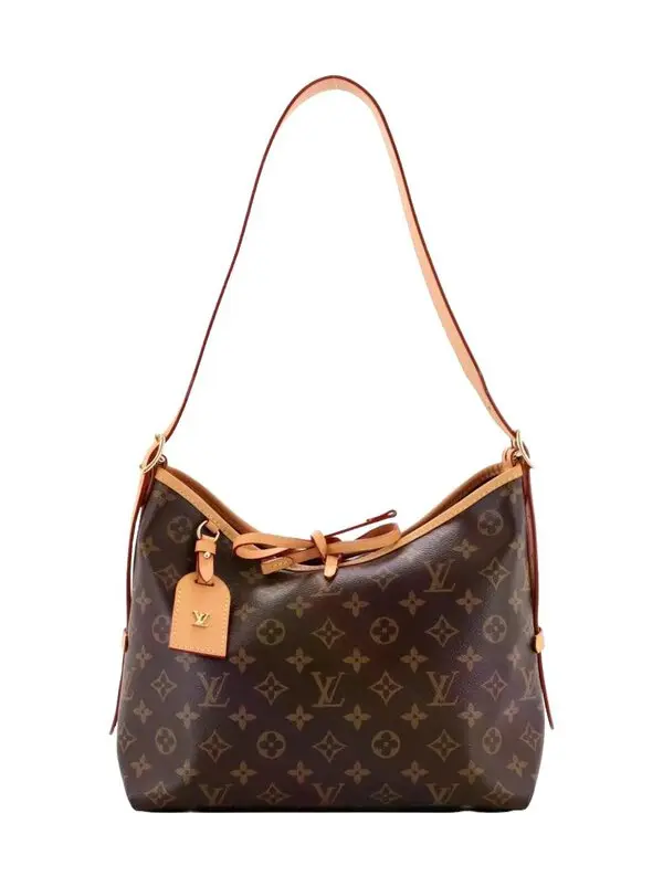 LOUIS VUITTON Carryall Monogram Canvas Pm Hobo Bag - Brown