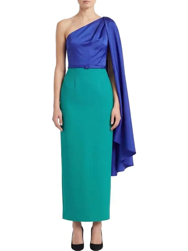 Carolina Herrera Silk Midi Dress - Multicolor