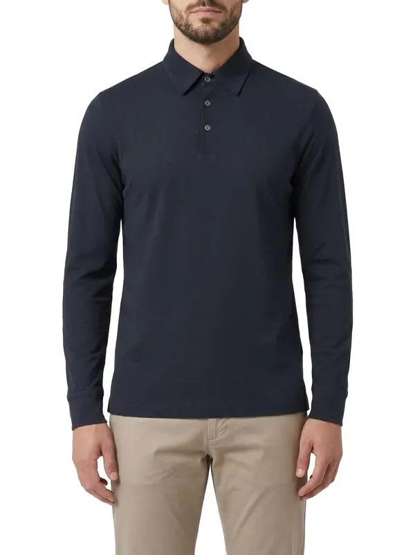 ZANONE Cotton Polo Shirt - Blue