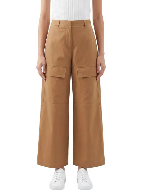 Stella McCartney Cotton Cargo Pants - Beige