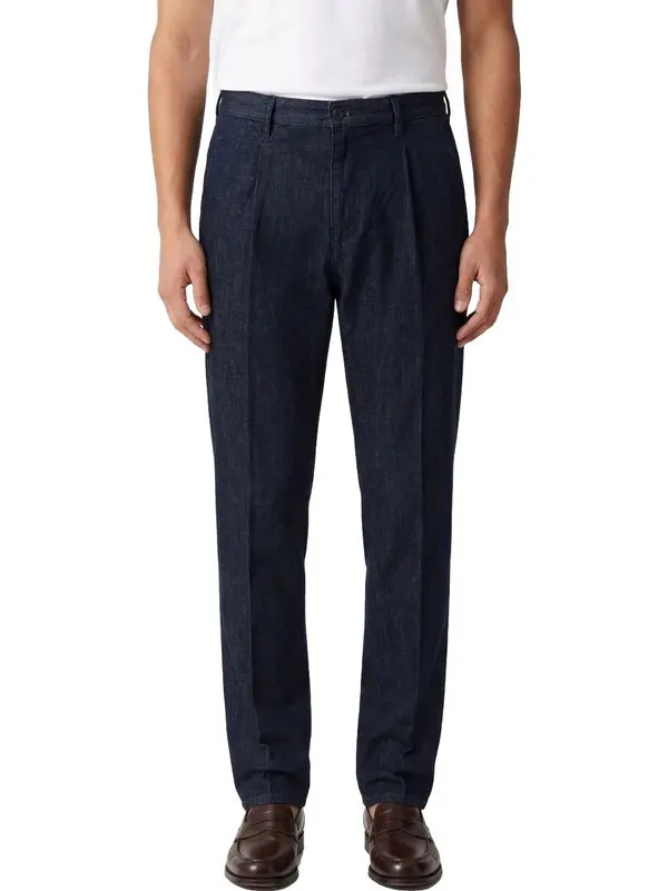 Incotex Slim Fit Jeans In Cotton Blend Denim - Blue