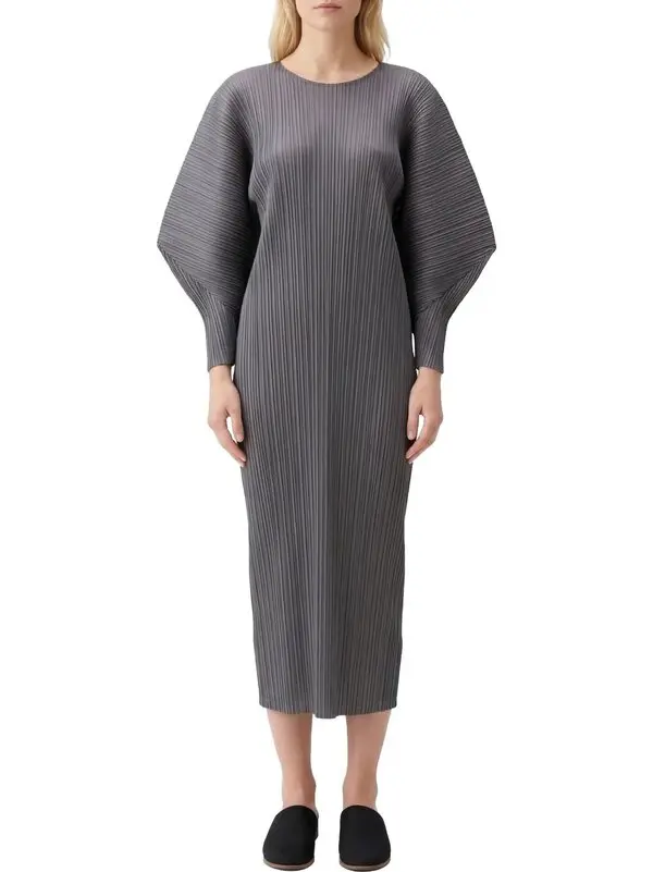 Issey Miyake Pleated Dress - Grey