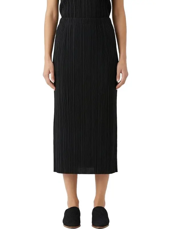 Issey Miyake Pleated Skirt - Black