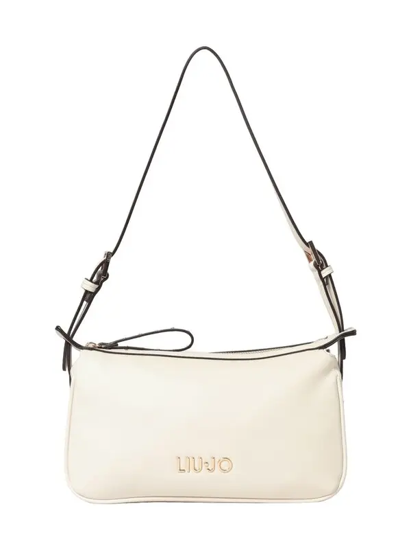 Liu Jo Faux Leather Shoulder Bag - Cream