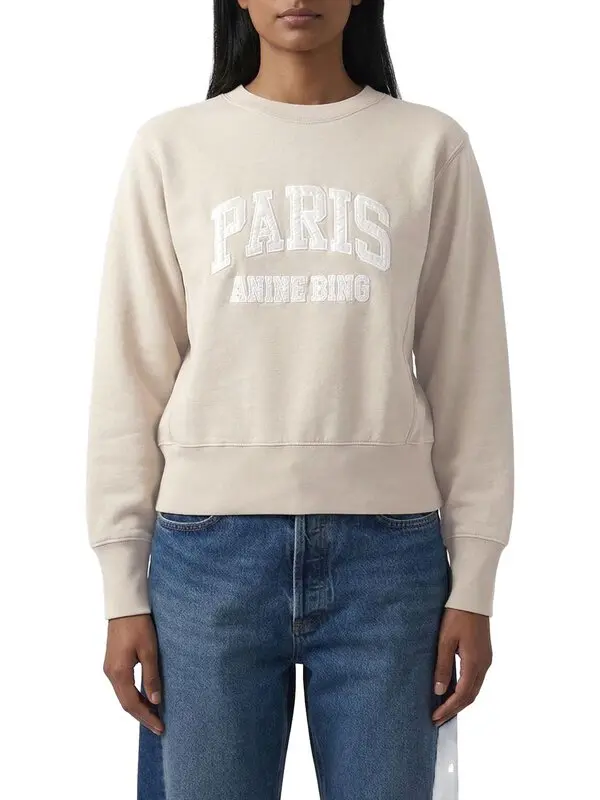ANINE BING Crewneck Sweatshirt - Beige
