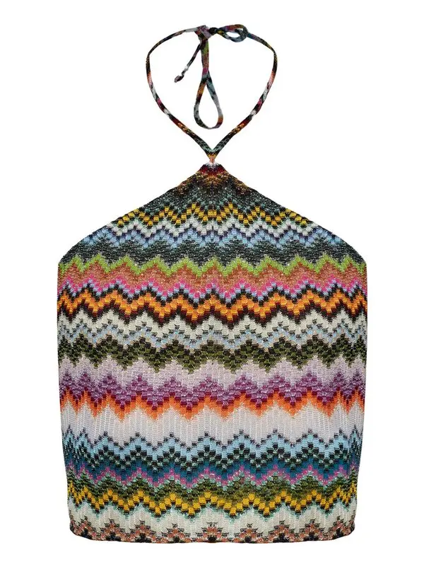Missoni Off-shoulder Knit Top - Multicolour