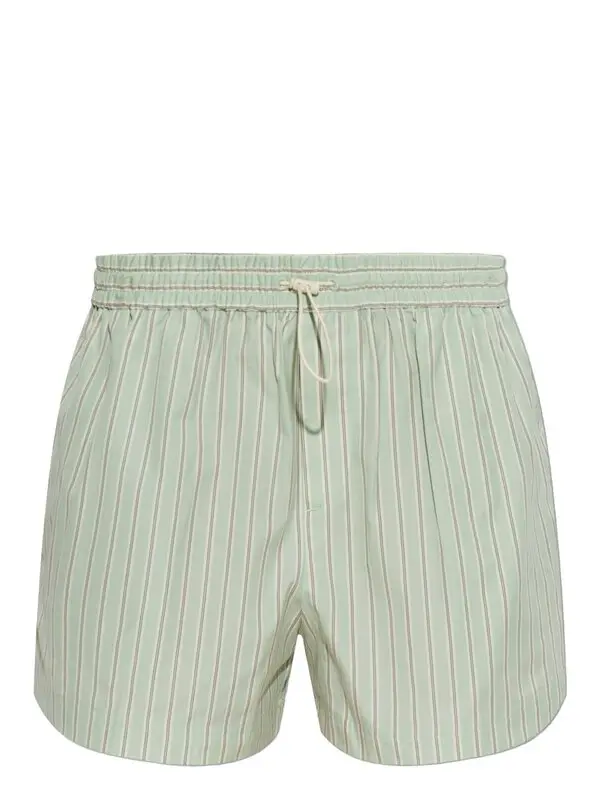 Rag & Bone Striped Ribbed Shorts - Green