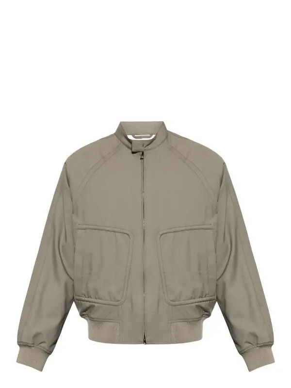 Emporio Armani Bomber Jacket With Pockets - Grey