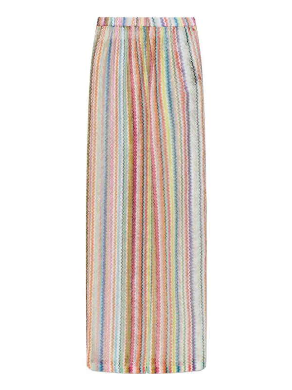 Missoni Chevron Stripe Wide-leg Trousers - Multicolour
