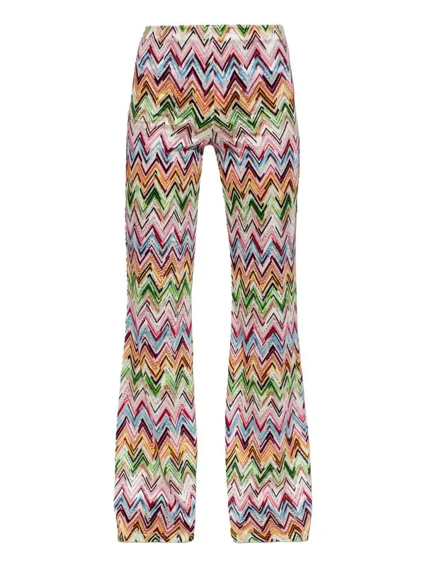 Missoni Wide-leg Chevron Trousers - Multicolour