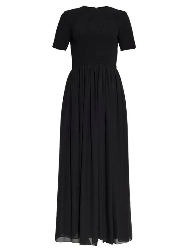 Emporio Armani Short-sleeve Maxi Dress - Black